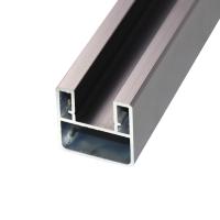 China Aluminum Glass Railing for Staircase Custom Color 30x30mm Balustrade Handrail for sale