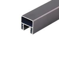 China Aluminum Glass Railing for Staircase Custom Color 30x30mm Balustrade Handrail for sale