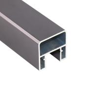China Aluminum Alloy Balcony Handrail Railing 30x30mm for Stair Position in Black Grey Gold for sale