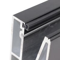 China Aluminum Alloy U Channel Frameless Glass Railing System W60x110mm with LED Light for 12-16mm Glass for sale