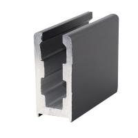 China Aluminum U Channel Profile for Stair Railings and Handrails 3.6m W32mm H80mm for sale