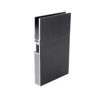 China Aluminum Glass U Channel Rail Base 29x228mm for 10-18mm Glass with LED Light for sale
