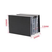 China Aluminum U Channel Glass Railing 86x101mm for 12-17mm Frameless Glass Balcony for sale