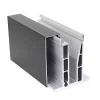 China Aluminum U Channel Glass Railing Base Profile for 12-17mm Glass Balustrade W86xH101mm for sale