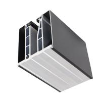 China Aluminum U Channel Glass Railing Base Profile for 12-17mm Glass Balustrade W86xH101mm for sale