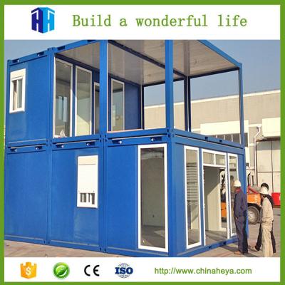China uruguay two story sandwich panel container house with bathroom for sale