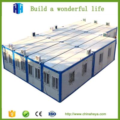 China Fireproof ready made panel container house prefabricated labour camp for sale
