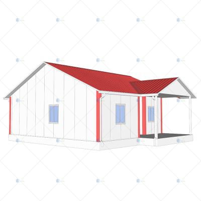 China Heya-2B08-A China 2 room sandwich panel house materials cheap home in Kenya for sale