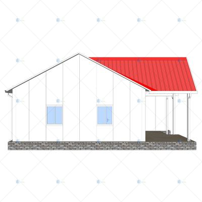 China Heya-2B09-A China 2 room sandwich panel house materials cheap home in Kenya for sale