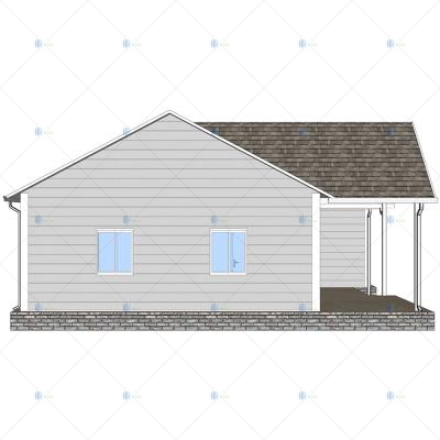 China Heya-2B09-B China 2 room sandwich panel house materials cheap home in Kenya for sale