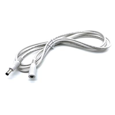 China 5521 5525 M/F Extension Power Cable with AWM DC Connector 5.5×2.1mm UL RoHS CE Certified for sale