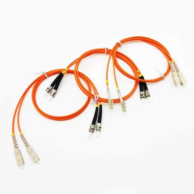 China LC UPC to ST UPC Fiber Optic Patch Cord - High Speed Custom FTTH Cable with 1000pcs MOQ and UL/CE/RoHS Certification for sale