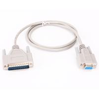 China 50cm D-Sub Cable DB25 Male to DB9 Female Printer Extension Data Cable with UL/RoHS/CE Certification for sale