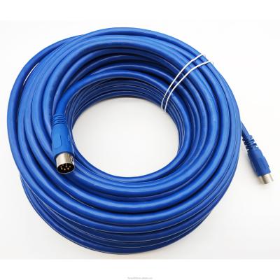 China Customized 8P DIN Cable Assembly 25M Length 20AWG for Industrial Audio/Video Applications for sale