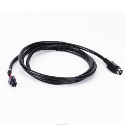 China 2/4/6/8 Pin Mini DIN Cable Male to Terminal Connector Extension Cable Assembly with UL/RoHS/CE Certification for sale