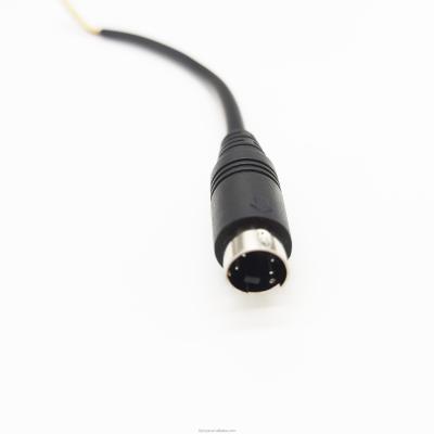 China Custom 4-Pin Mini DIN Cable Connector 4P Male Assembly with UL RoHS CE Certification for sale