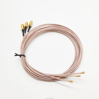 China RG178 SMA Female to IPEX4 Gen4 MHF4 RF Coaxial Cable Assembly FRF-010 with UL/CE/RoHS Certification for sale