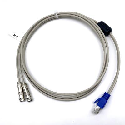 China RJ45 to L9 RF Cable Assembly Coaxial Connector - FRF-016 with RF0.81/1.13/1.87 AWG and Custom Length Options for sale