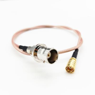 China SMB to BNC RF Coaxial Cable 20cm Length with UL RoHS CE Certification for Router and Electronics Applications for sale