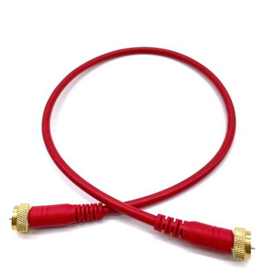 China F Male to F Male RF Coaxial Cable Assembly RG178 with IPEX DIN Connectors for Router Electronics for sale