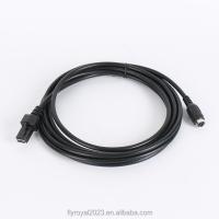China 24V Powered USB Cable 2X4P to 4P DIN - 20AWG Industrial Printer Cable Assembly for sale