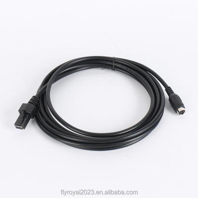 China 24V Powered USB Cable 2X4P to 4P DIN - 20AWG Industrial Printer Cable Assembly for sale