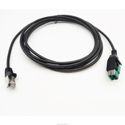 China 12V/24V Powered USB Cable with 12V Male to RJ45 Connector - 6A Fast Charging, 20AWG Wire Gauge for sale