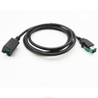 China 12V Powered USB Extension Cable 20AWG Male to Female with UL RoHS CE Certification for Printers for sale