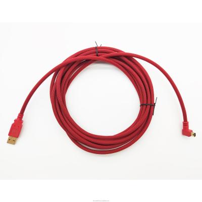 China USB 2.0 USB-A to Right Angle Mini USB Fast Charging Cable 24AWG for POS & Printers for sale