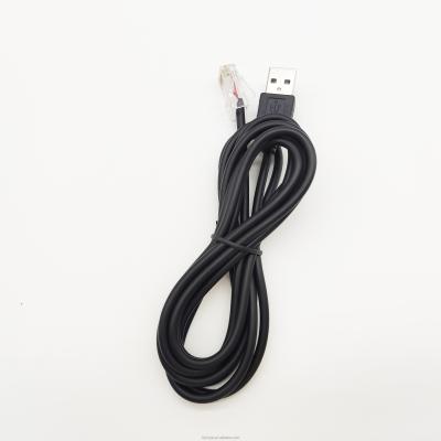 China USB-A Male to RJ12 Fast Charging Cable 2.0 with 20 AWG for POS Equipment and Printers for sale