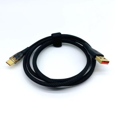China Flyroyal Black 5A 6A Fast Charging USB-C to USB-A Cable 1m 2m with UL CE Certification for sale