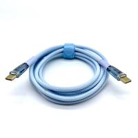 China Custom USB C to C Fast Charging Cable 20AWG 10Gbps Data Sync Nylon Braided for sale