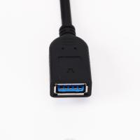 China USB 3.0 Right Angle USB-A Male to USB-A Female Cable 20AWG Fast Charging Data Transfer for sale