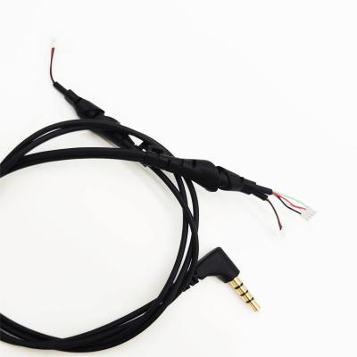 China Custom 90 Degree Right Angle Elbow Male 3.5mm Jack Audio Stereo Cable FCC-004-1 with UL/RoHS/CE Certification for sale