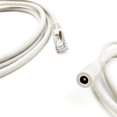 China RJ45 to DC Female Connector Cable 150mm with UL RoHS CE Certification for Power Transmission for sale