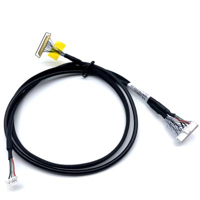 China Custom LVDS Cable Pin Connector Twisted Cable Assembly - 42 AWG PVC Wire Harness for Industrial Applications for sale