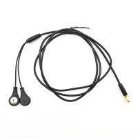 China 30cm ECG Medical Cable 2 Lead 4.0mm Electrode Snaps to RP SMA Female Right Angle - FMC-009-1 for sale