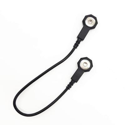 China 60cm 2-Lead Medical ECG Cable with 4.0mm Electrode Snaps - UL RoHS CE Certified for sale