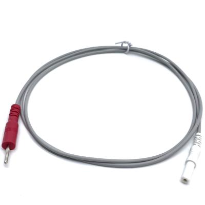 China Flyroyal 1.5mm 2.0mm Electrode Pin Male to Female Lead Wire TENS Cable FMC-012 for ECG Devices for sale