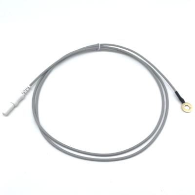 China Custom TENS Lead Electrode Cable 2.0 Pin to Ring Terminal for Medical ECG - FMC-014 with UL/CE Certification for sale