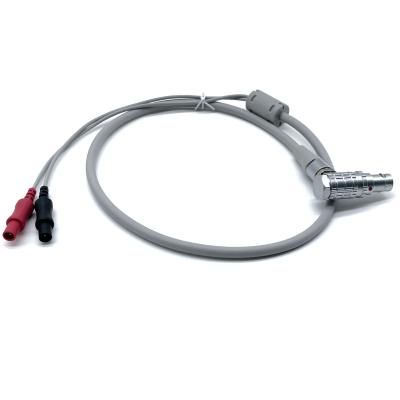 China Stainless Steel Right Angle 1B 16-Pin Male Connector Medical Electrode Cable FMC-015 with UL/CE Certification for sale