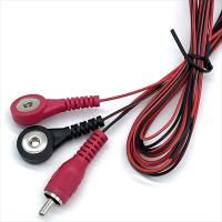 China Medical Cable RCA to Button Snap Custom Lead Wire FMC-019 with UL RoHS CE REACH Certification for sale