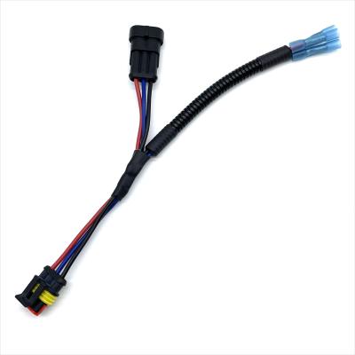 China Custom Vehicle Wiring Assembly Automotive Wire Harness with Multiple Connectors 1000pcs MOQ for sale