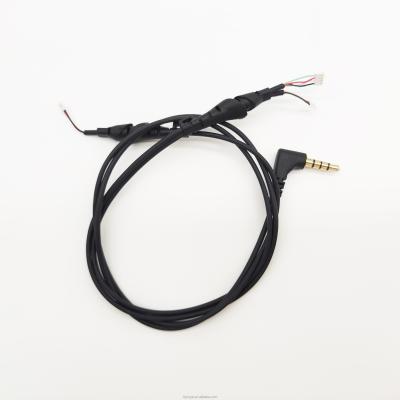 China 90 Degree Right Angle 3.5mm Male Audio Stereo Cable 0.3m Length for Computer Speakers and Phones for sale