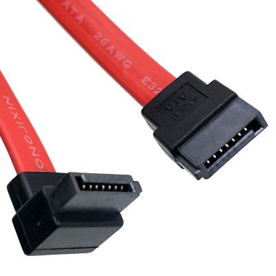 China Custom Industrial Flexible SATA Cable 90 Degree Right Angle Copper Conductor PVC Insulation for Electrical Equipment for sale