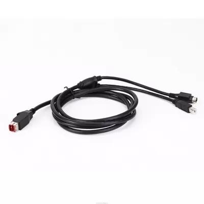 China Foil and Braid Shielded PoweredUSB Cable with PVC Insulation and 1.8 Meters Length for Stable Performance for sale