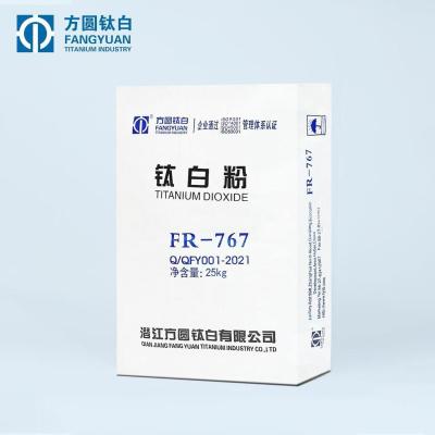 China FR-767 Rutile Titanium Dioxide Pigment Powder High Whiteness High Glossiness for sale