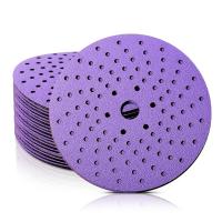 China Aluminum Oxide Sanding Belts Wholesale 5-Inch 125mm Round Shape Waterproof Abrasive Sanding Disc Sand Paper for Automotive for sale