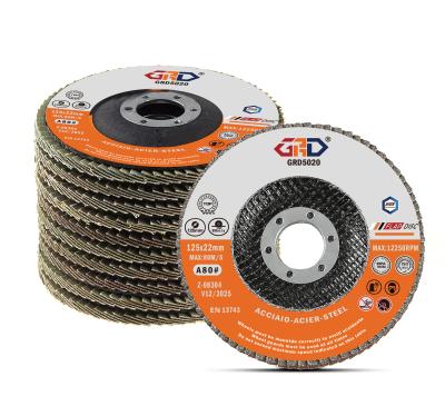 China Flap Price 125*22.2mm Flap Disc Wheels 4 Inch Metal Abrasive Disc Grind Tools Flap for sale