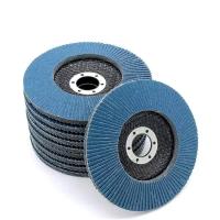 China Abrasive Tools Manufacturer 4inch Aluminum Oxide Flap Disk Sanding Disc for Stainless Steel Metal Polishing for sale